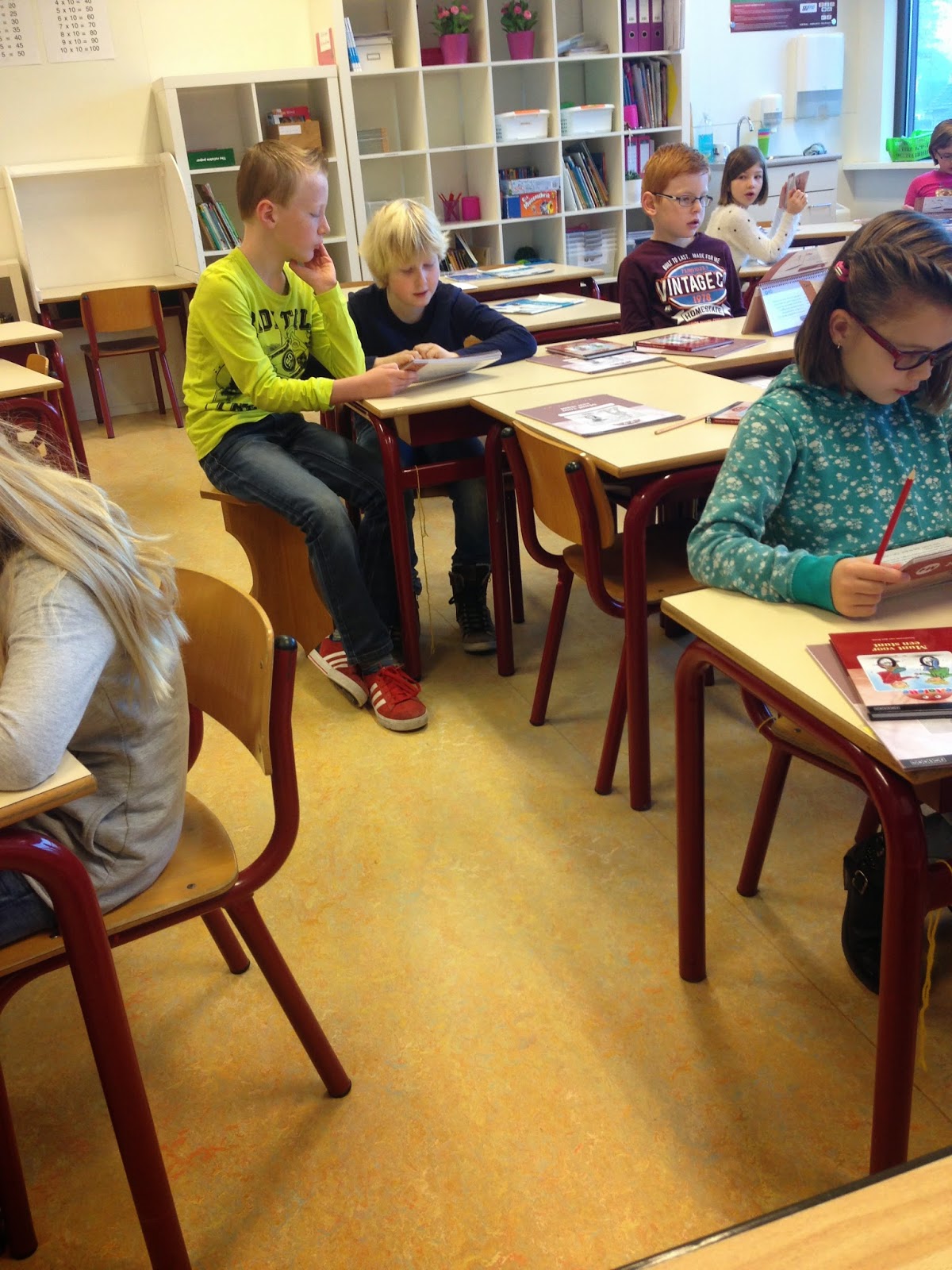 groep 4a: Zomaar een les lezen: Estafette
